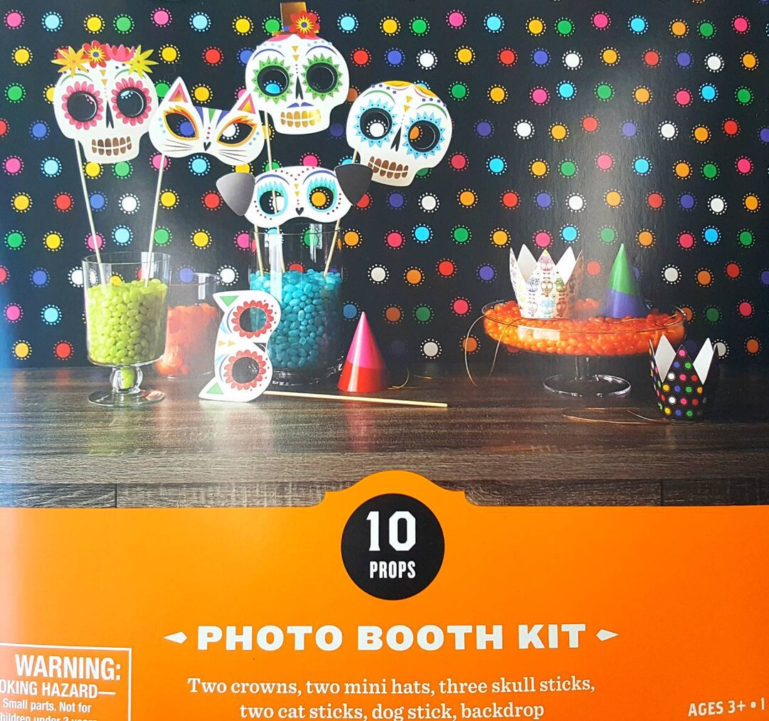 Coco Party Photo Props- 10 PC. Photo Booth Prop. Fiesta. Dia De Los ...