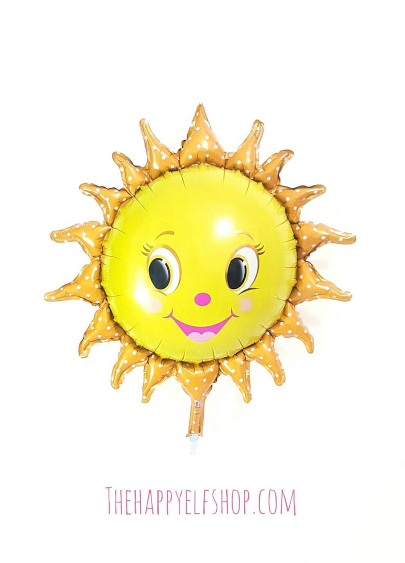 Sunshine Balloon. Luau Balloon. Huge 30 Sun Balloon. - Etsy