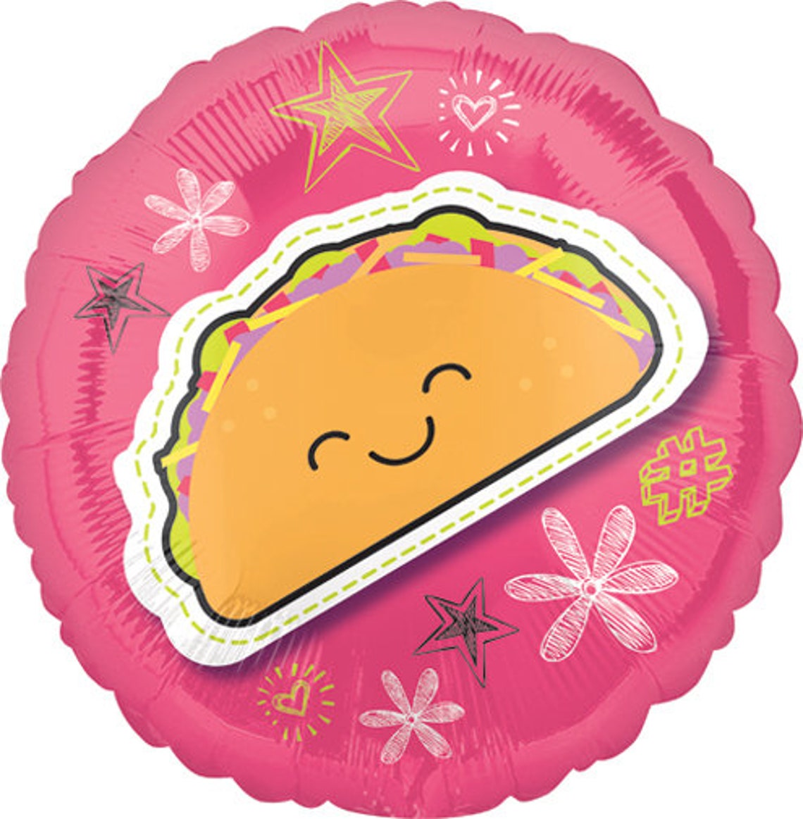 18 Taco Balloon. Fiesta Balloons. Taco Balloons. Cinco | Etsy