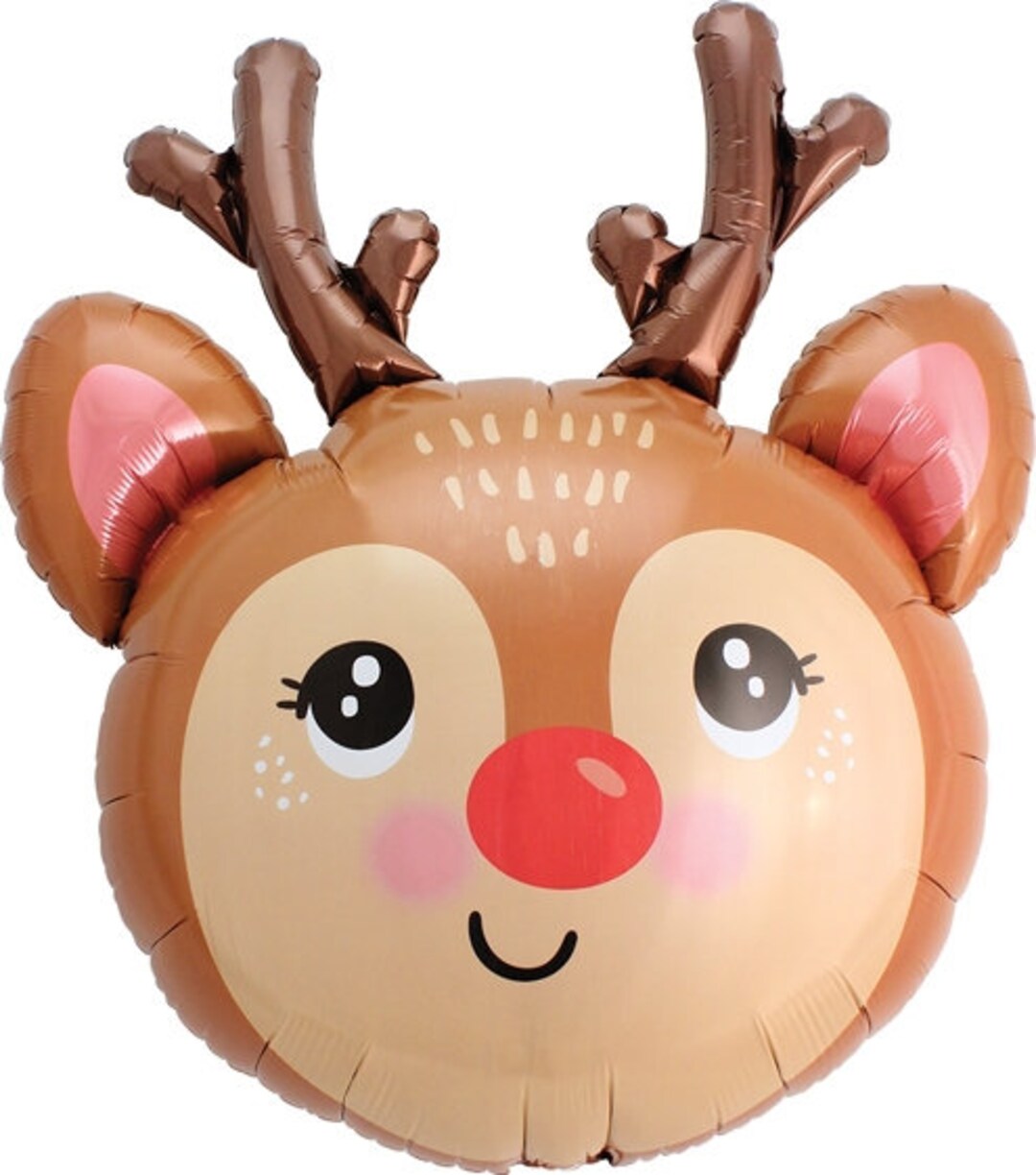 35" Red Nosed Reindeer Balloon: Christmas Party Decor - Etsy