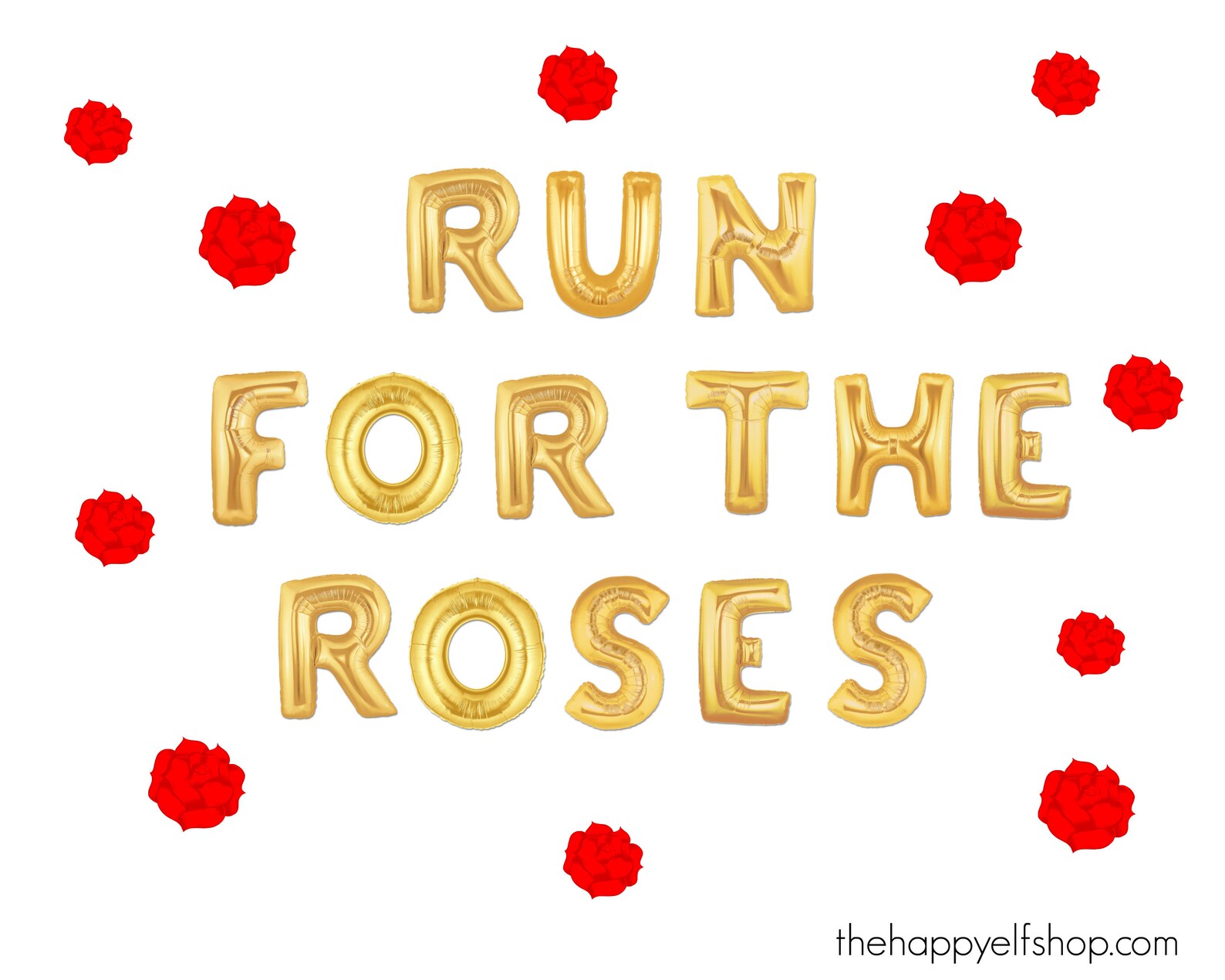 16 RUN FOR the Roses Balloons/banner. Kentucky Derby. - Etsy