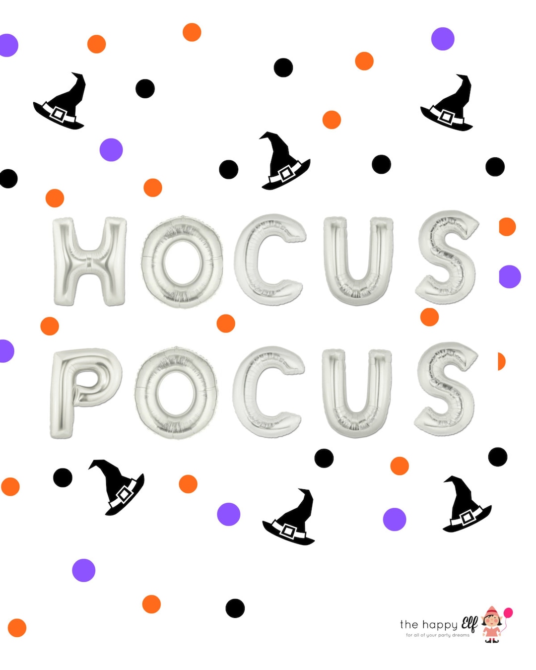 Hocus Pocus Balloon Banner: 16" Halloween Party Decor - Etsy