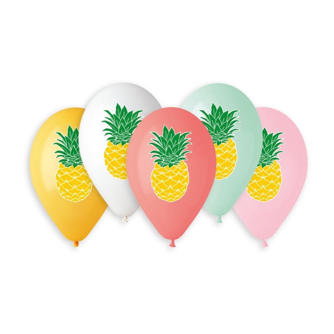 Pineapple Party Balloons: Fiesta, Taco Tuesday Decor (13 Inch) - Etsy
