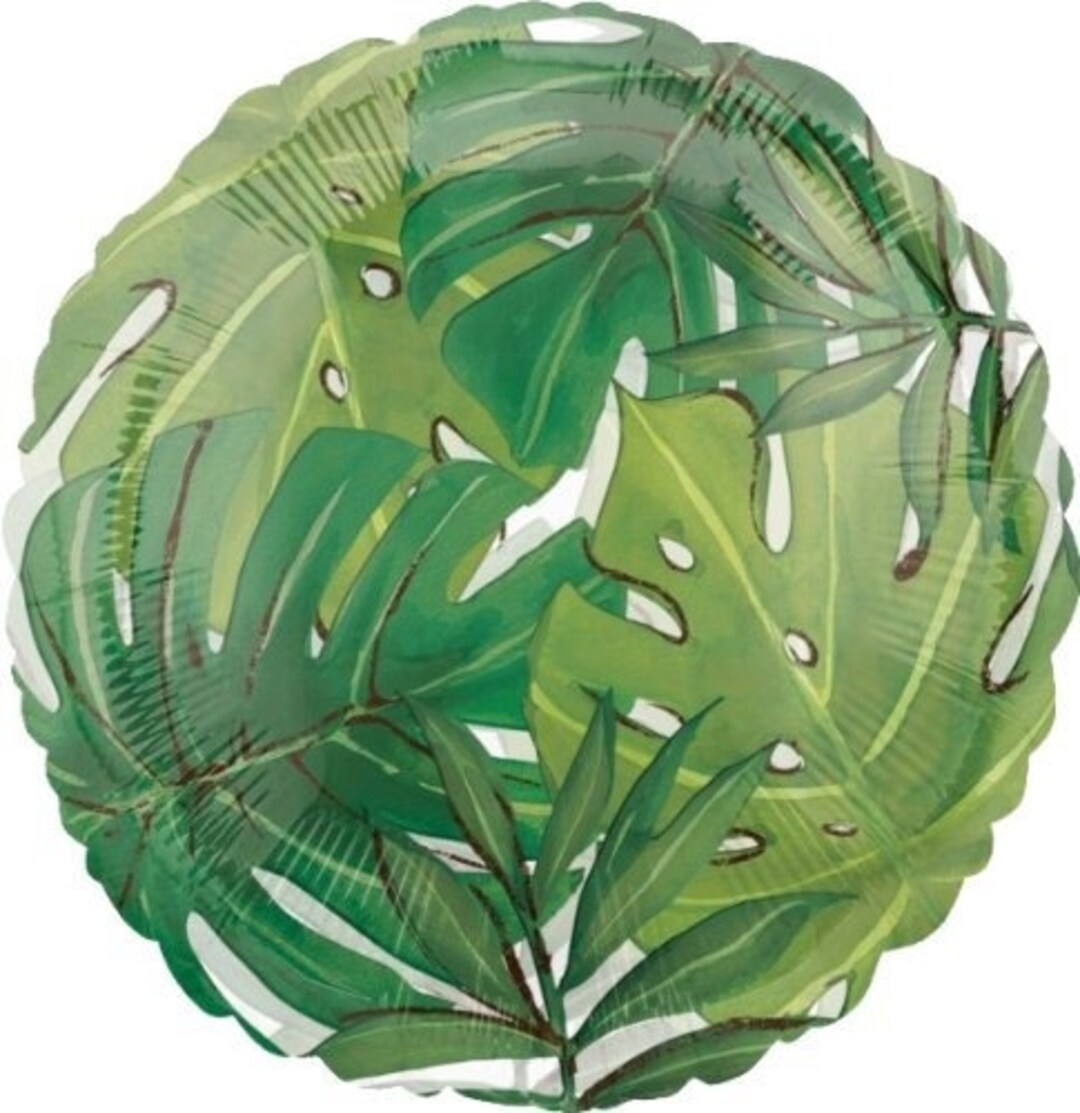 18" Palm Balloon. Tropical Balloon. Moana Party. Pool Party Decor. Luau ...