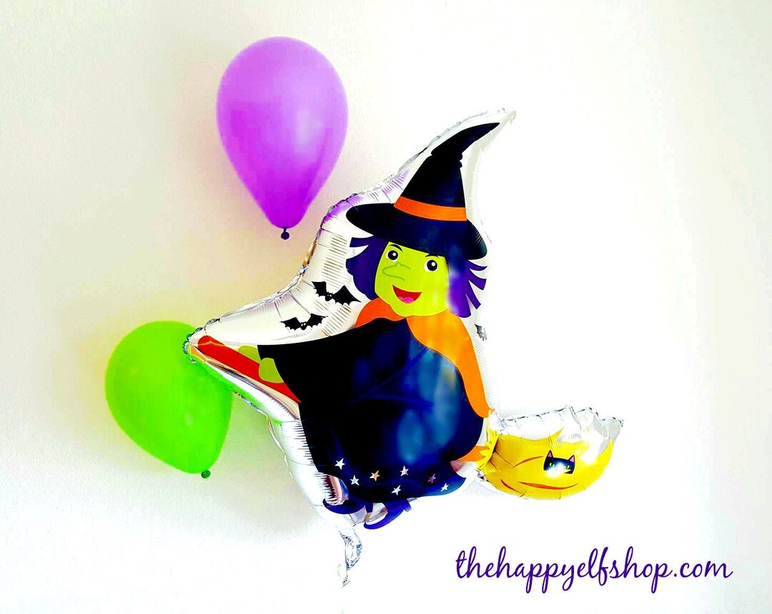 35" Witch Balloon: Halloween Party Decor - Etsy