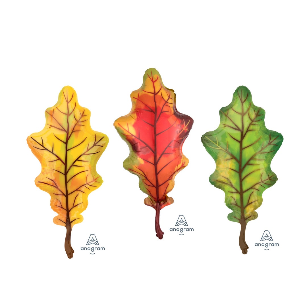 42" Oak Leaf Balloon. Autumn Balloon. Woodland Balloon. Fall Balloons ...