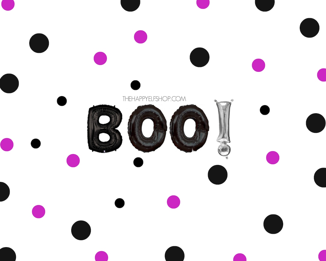 16" "boo!" Balloon/banner. Halloween Balloons. Creep It Real Balloon ...