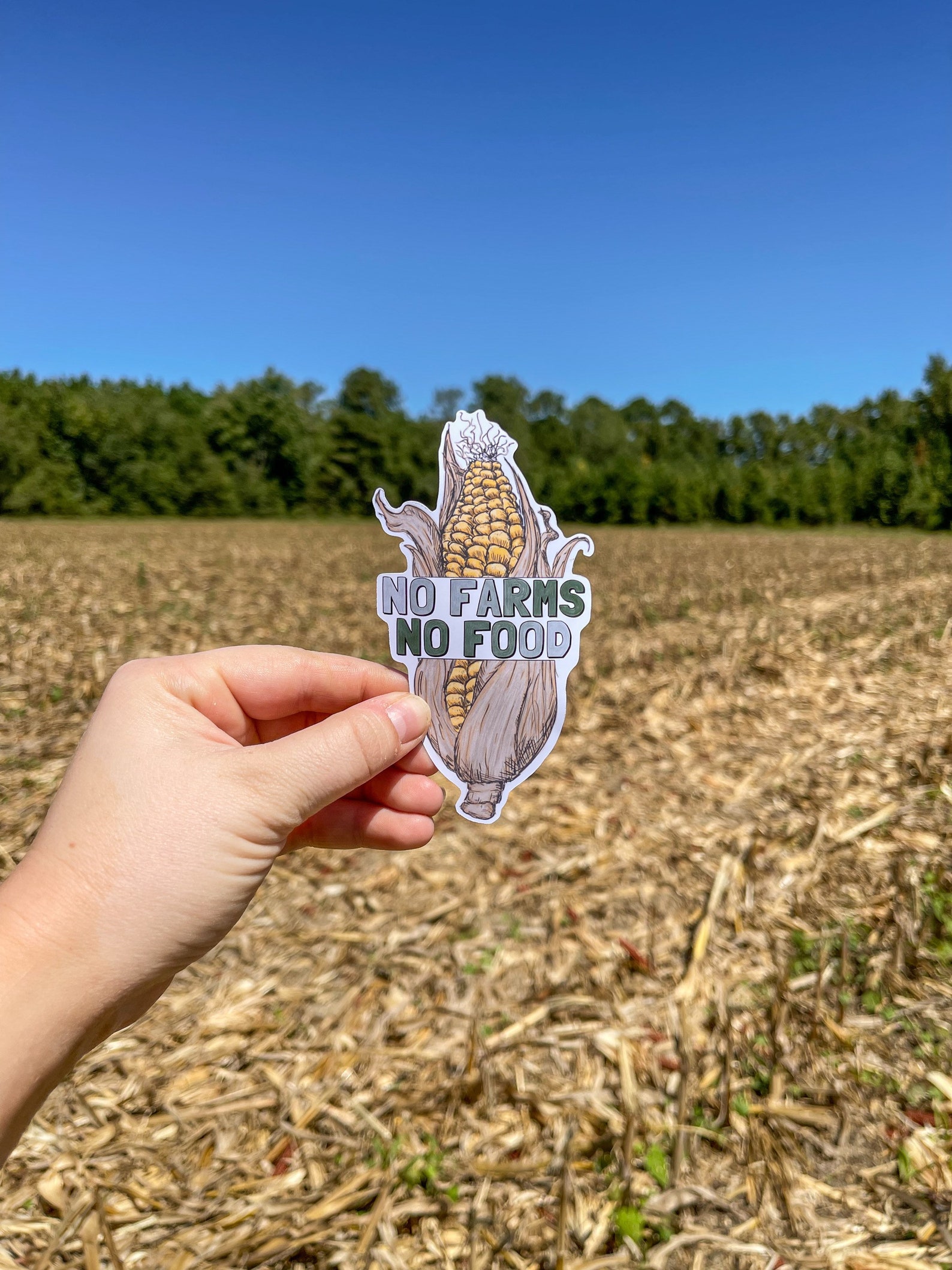 No Farms No Food Color Sticker Decal Bumper Sticker - Etsy