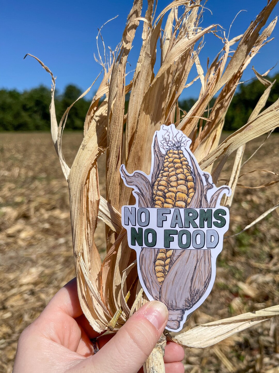 No Farms No Food Color, Sticker, Decal, Bumper Sticker - Etsy