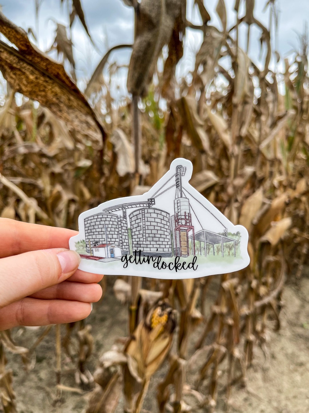 Gettin’ Docked Grain Bin Sticker, Decal, Bumper Sticker - Etsy