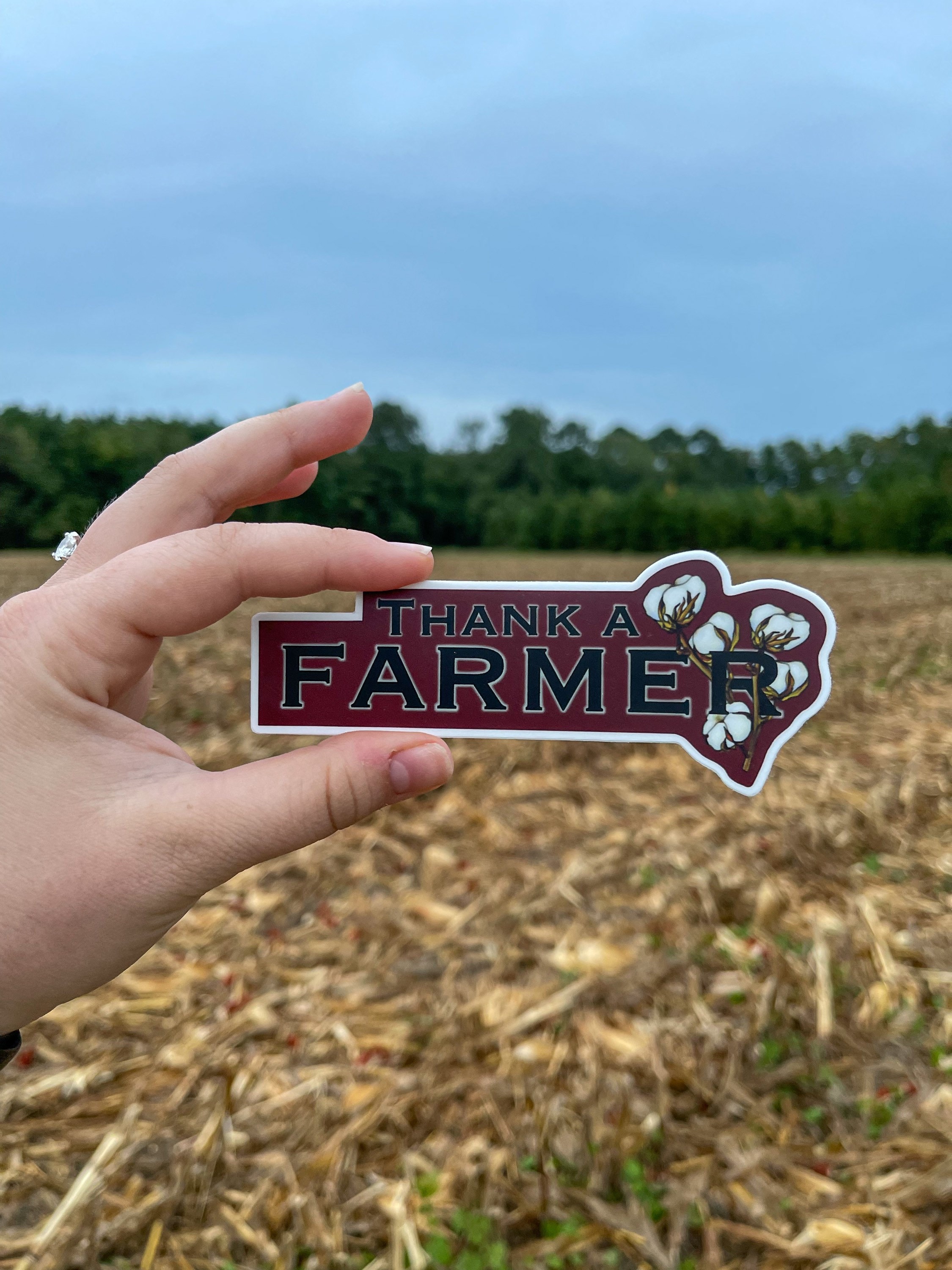 Thank a Farmer / Sticker / Decal / Bumper Sticker / Cotton | Etsy