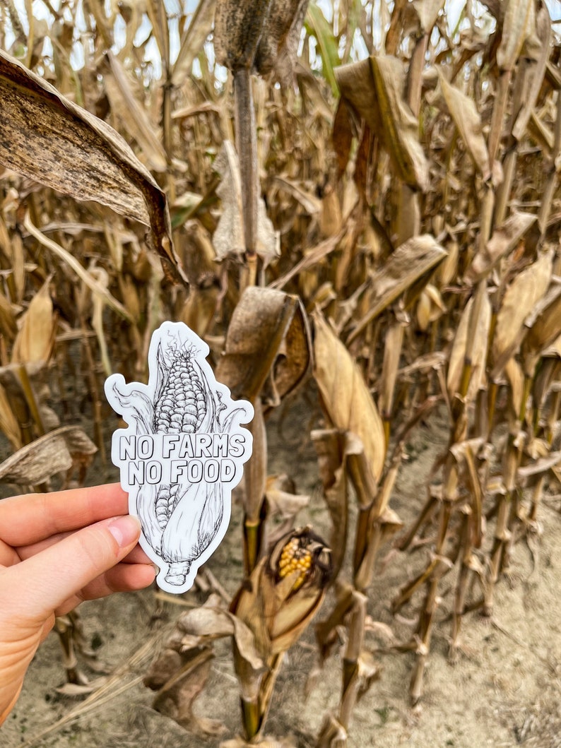 No Farms. No Foods Sticker Decal Bumper Sticker - Etsy