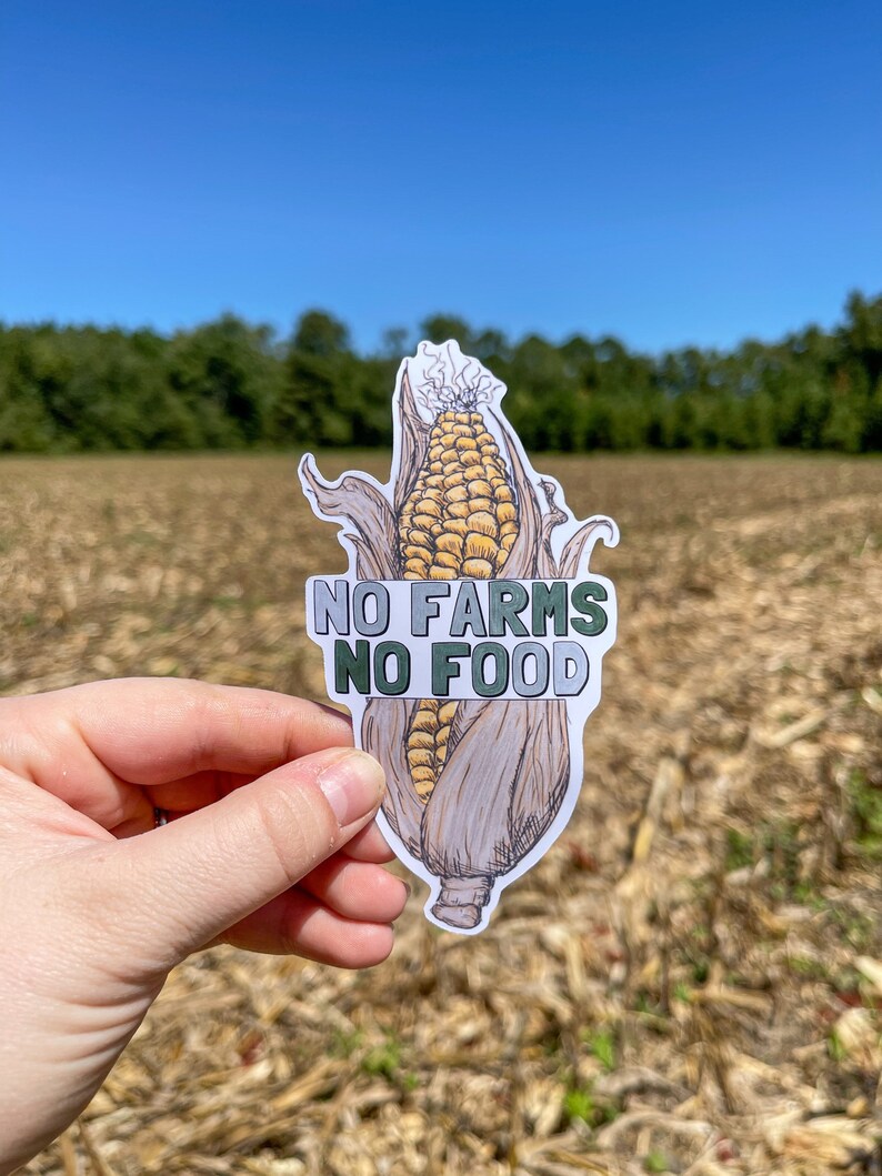 No Farms No Food Color, Sticker, Decal, Bumper Sticker - Etsy