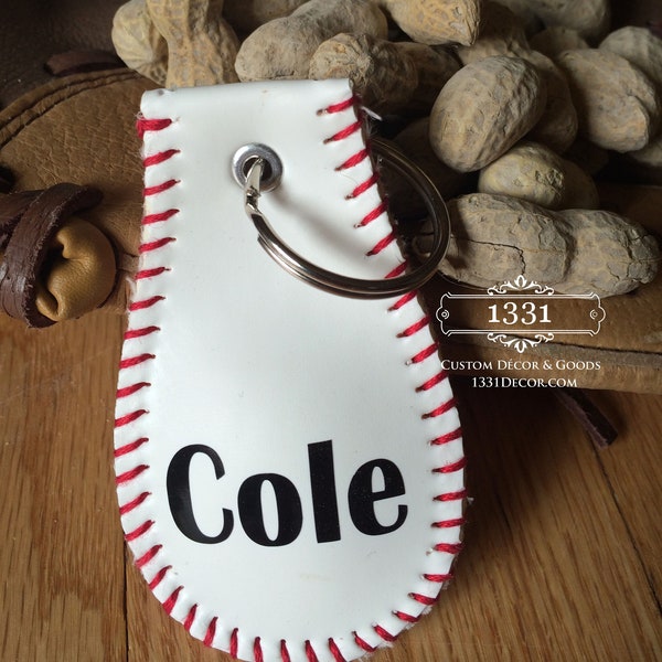 Baseball Keychain - Etsy