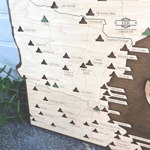 Minnesota State Parks Travel Map, Minnesota Hikers Map for Hikers, MN ...