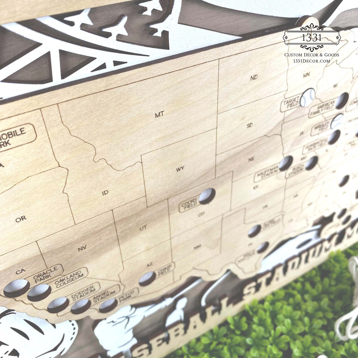 Baseball Stadium Travel Map Stadium Bucket List Baseball - Etsy