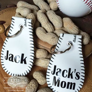 Baseball Key Chain, Baseball Keychain, Keychain, Key Chain, Father's ...