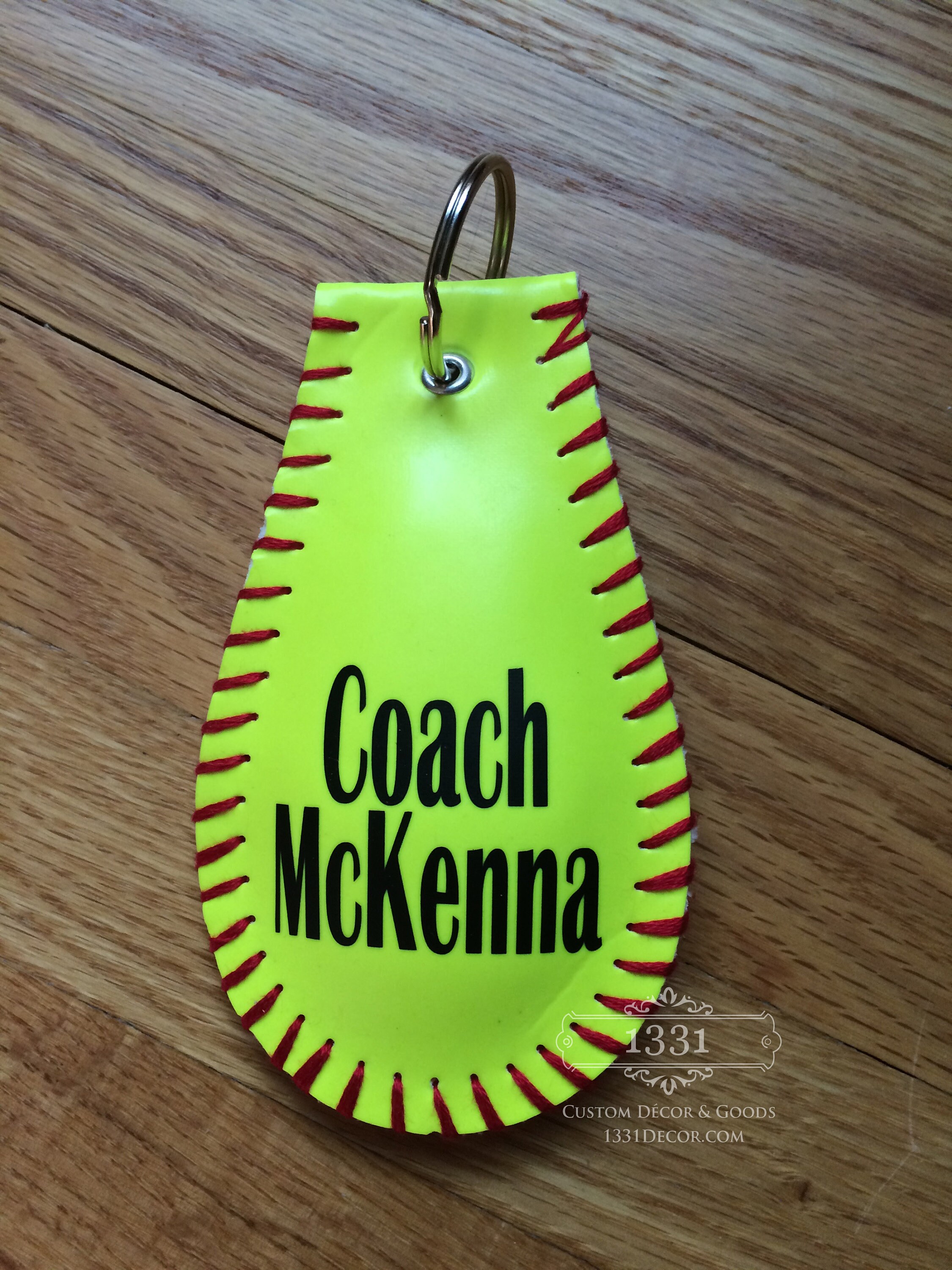 Softball Key Chain Softball Keychain Keychain Key Chain - Etsy