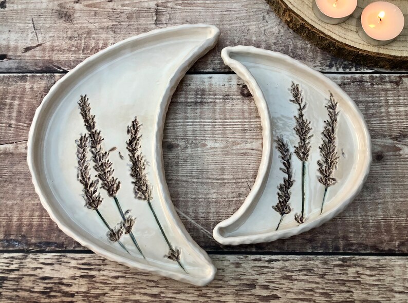 Ceramic Lavender Moon Dishes - Etsy