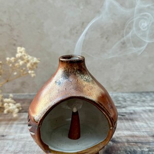 Ceramic Incense Burner Chiminea Copper - Etsy