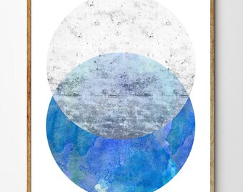 Abstract Watercolor Minimalist Poster Abstract art | Etsy