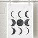 Moon Phases Print, Lunar Phases Art, Black and White, Minimalist Poster ...