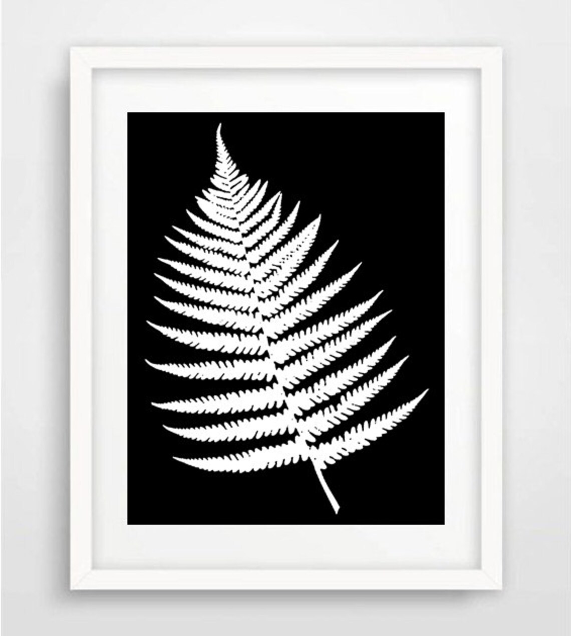 Fern Print Fern Art Botanical Art Print Large Art Print | Etsy