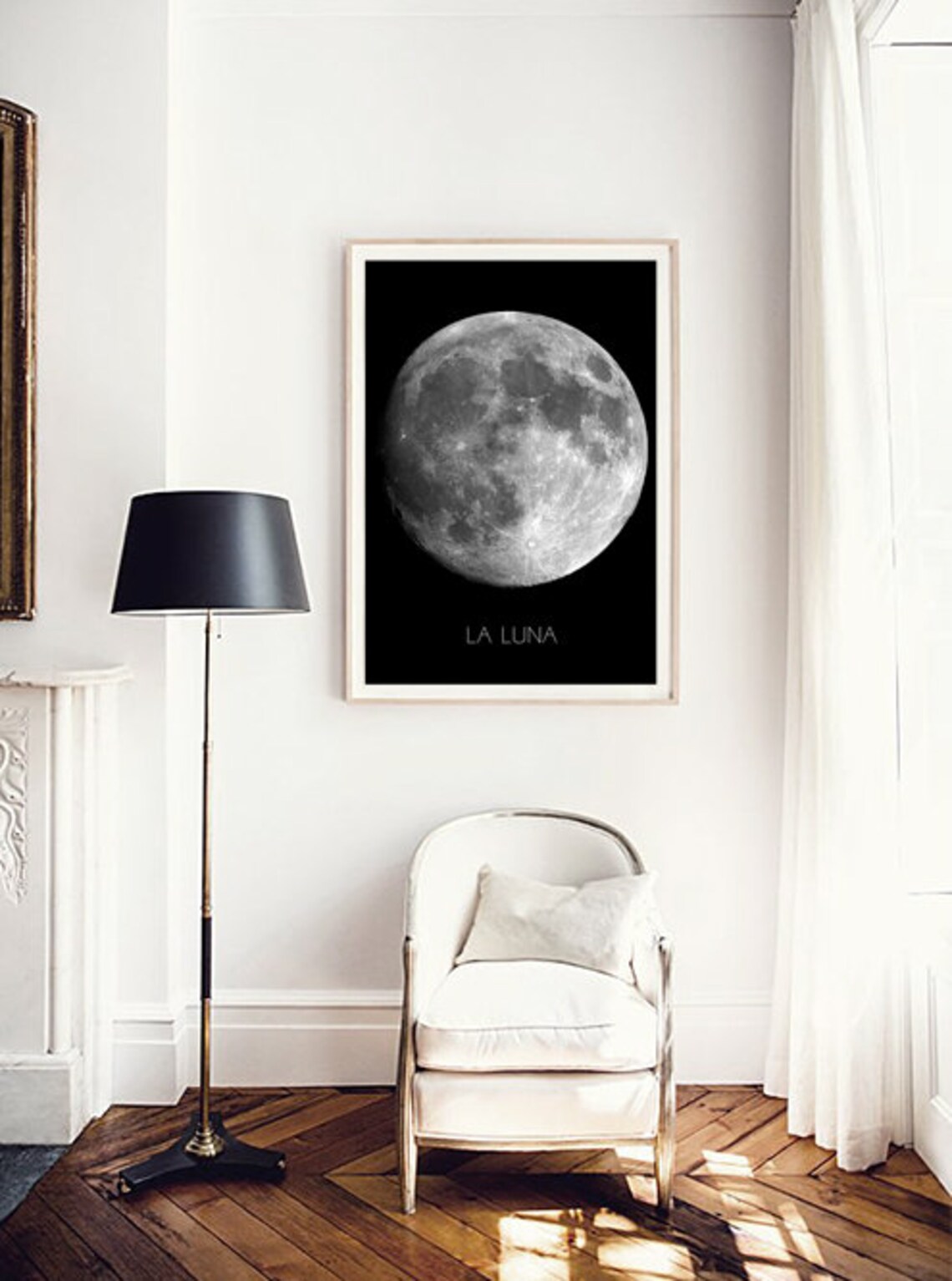 Moon Print Moon Poster Minimalist Poster Astronomy | Etsy