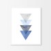Triangles Print Watercolor Painting Abstract Print Abstract - Etsy