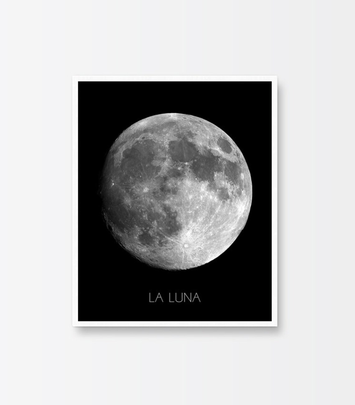Moon Print Moon Poster Minimalist Poster Astronomy | Etsy
