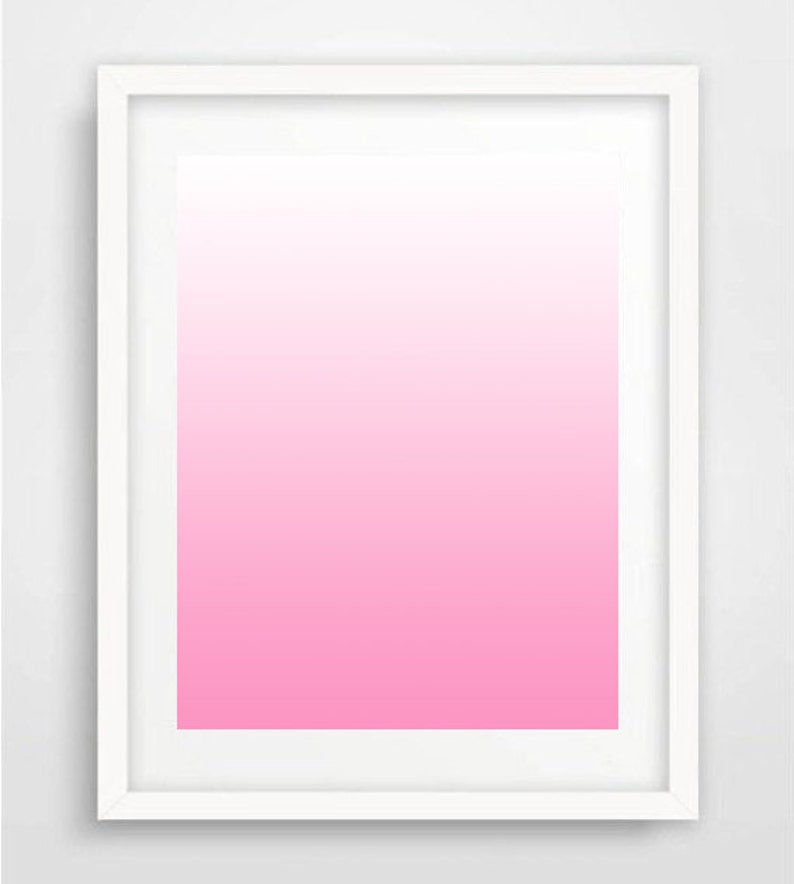 Minimalist art Pink print Ombre art Ombre print Minimal | Etsy