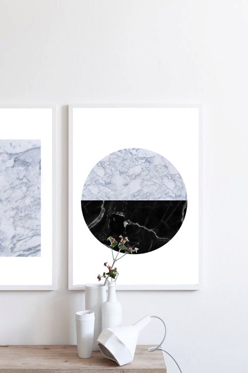Extra Large Marble Print Marble Poster Minimalist Art - Etsy