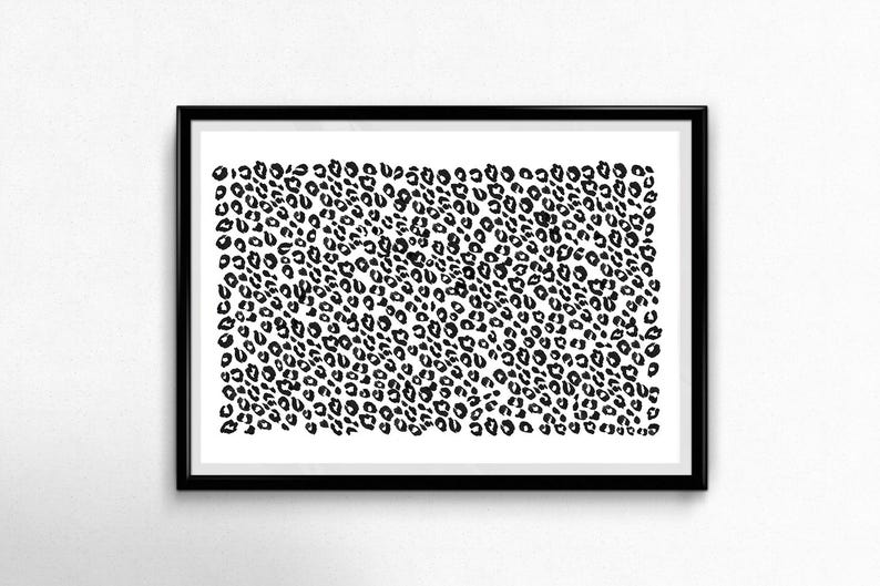 Abstract Watercolor Print Animal Print Leopard Spots - Etsy