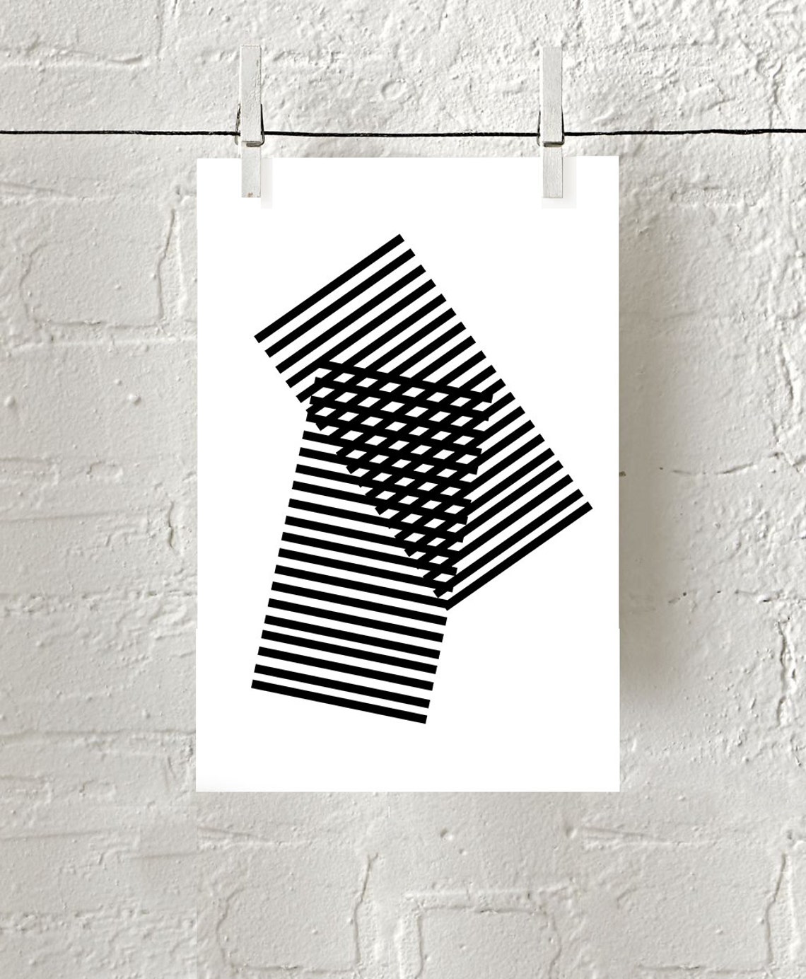 Prints Set Minimalist Poster Black and White Geometric Art | Etsy