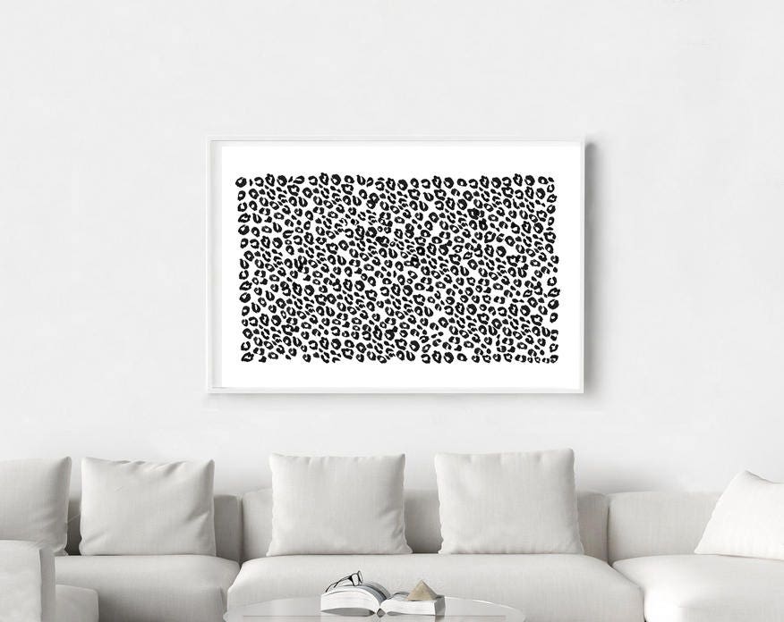 Abstract Watercolor Print Animal Print Leopard Spots - Etsy