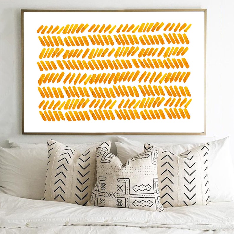 Yellow Abstract Wall Art Watercolor Painting Large Abstract - Etsy