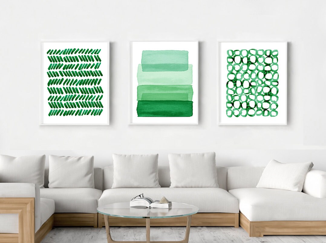 Abstract Painting, Abstract Art, Green Wall Art, Large Wall Art, Large ...