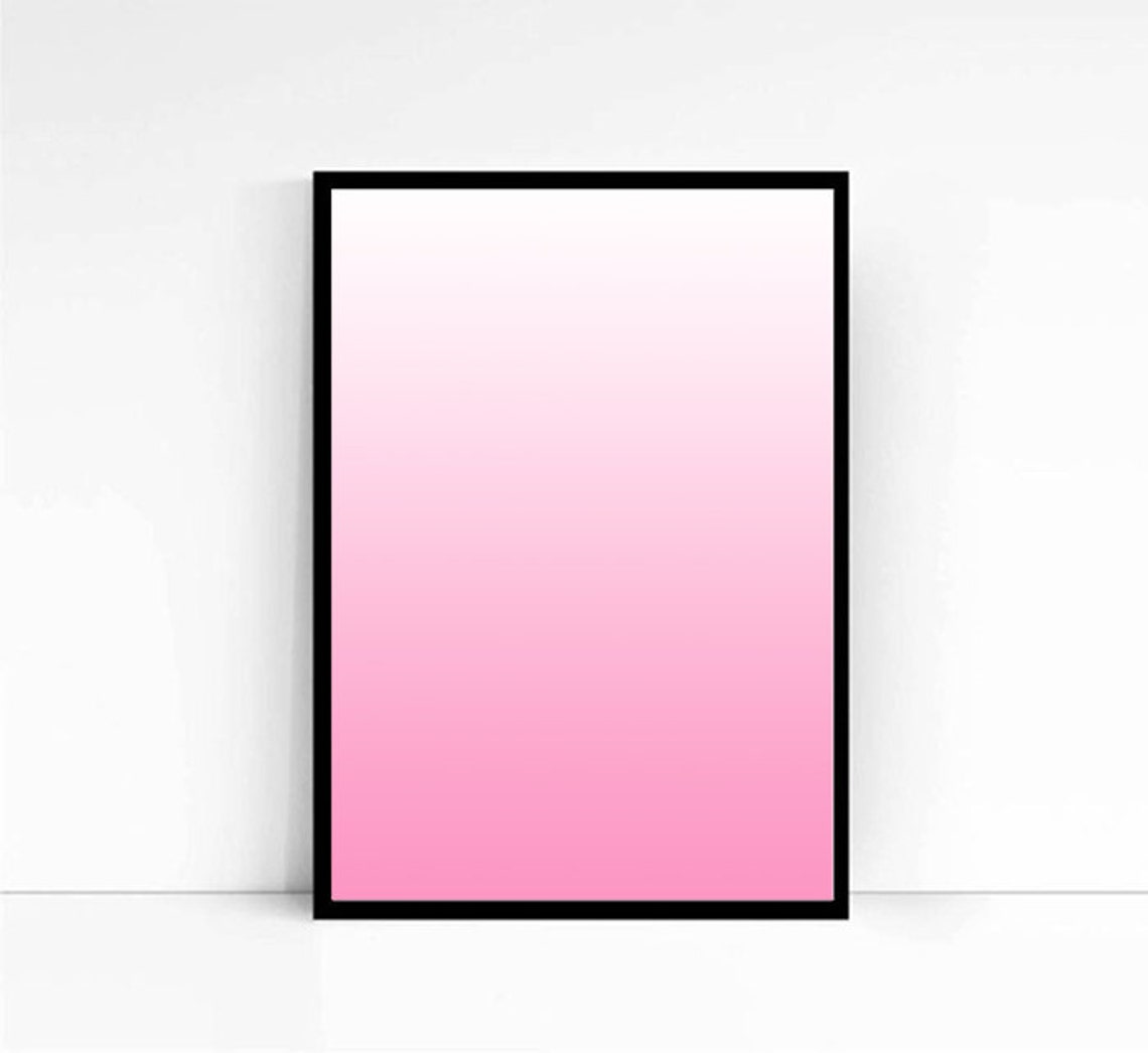 Minimalist art Pink print Ombre art Ombre print Minimal | Etsy
