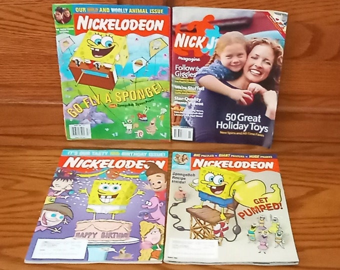 Lot Of 4 Nickelodeonnick Jr Magazines Etsy