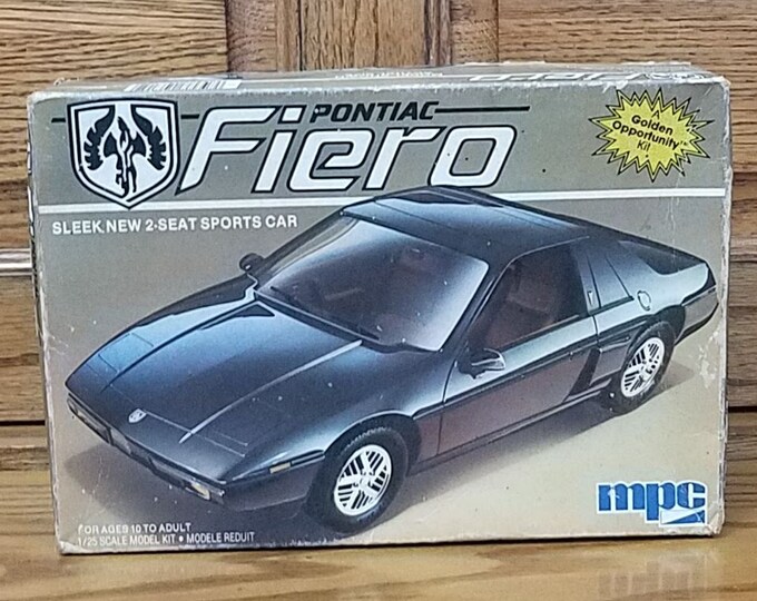 Vintage 1984 Fiero Model Kit - Etsy