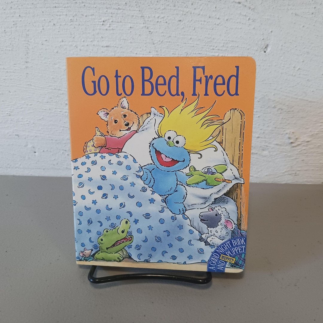 Vintage 1996 Go to Bed Fred Muppet Board Book HTF - Etsy