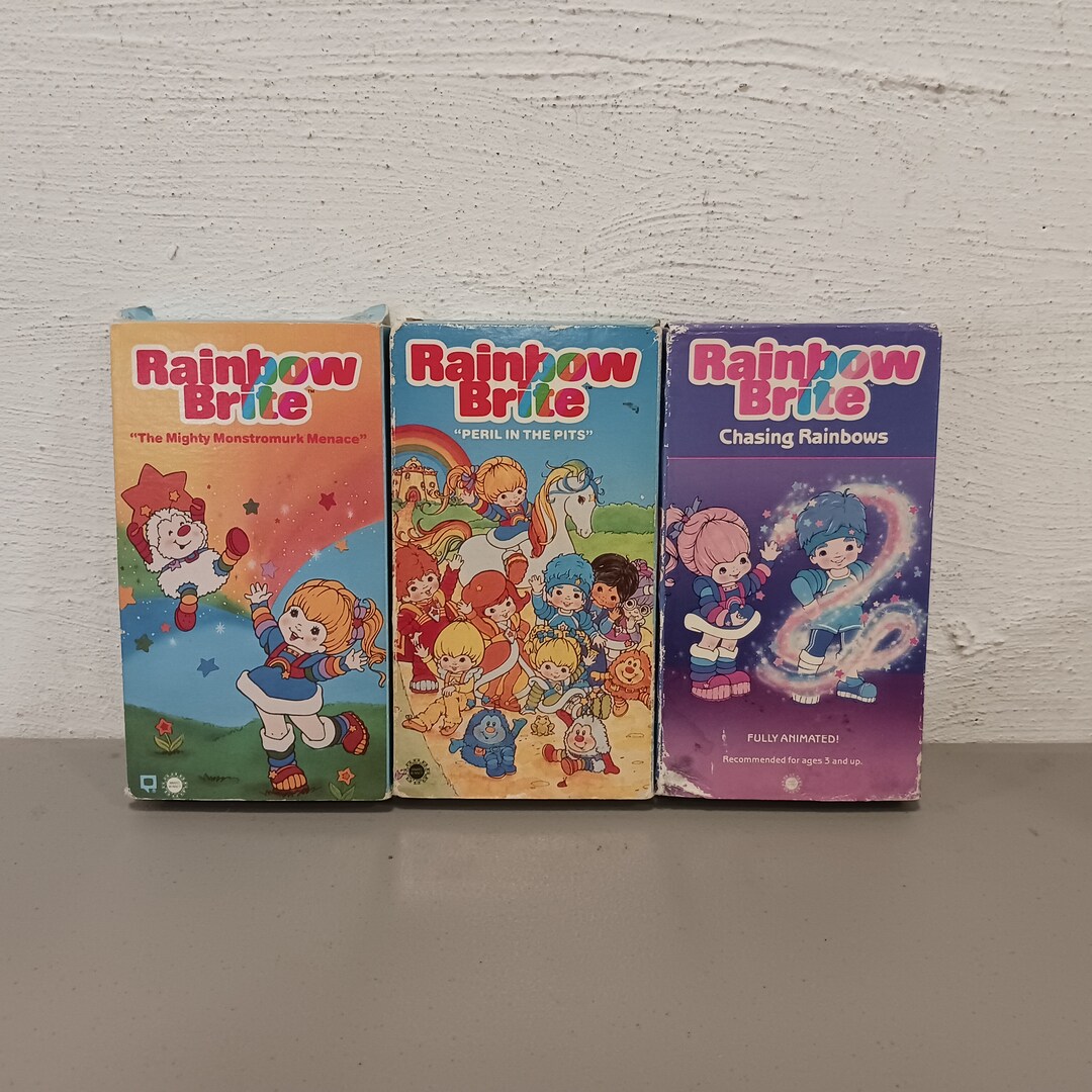 Set of 3 Vintage Rainbow Brite VHS - Etsy