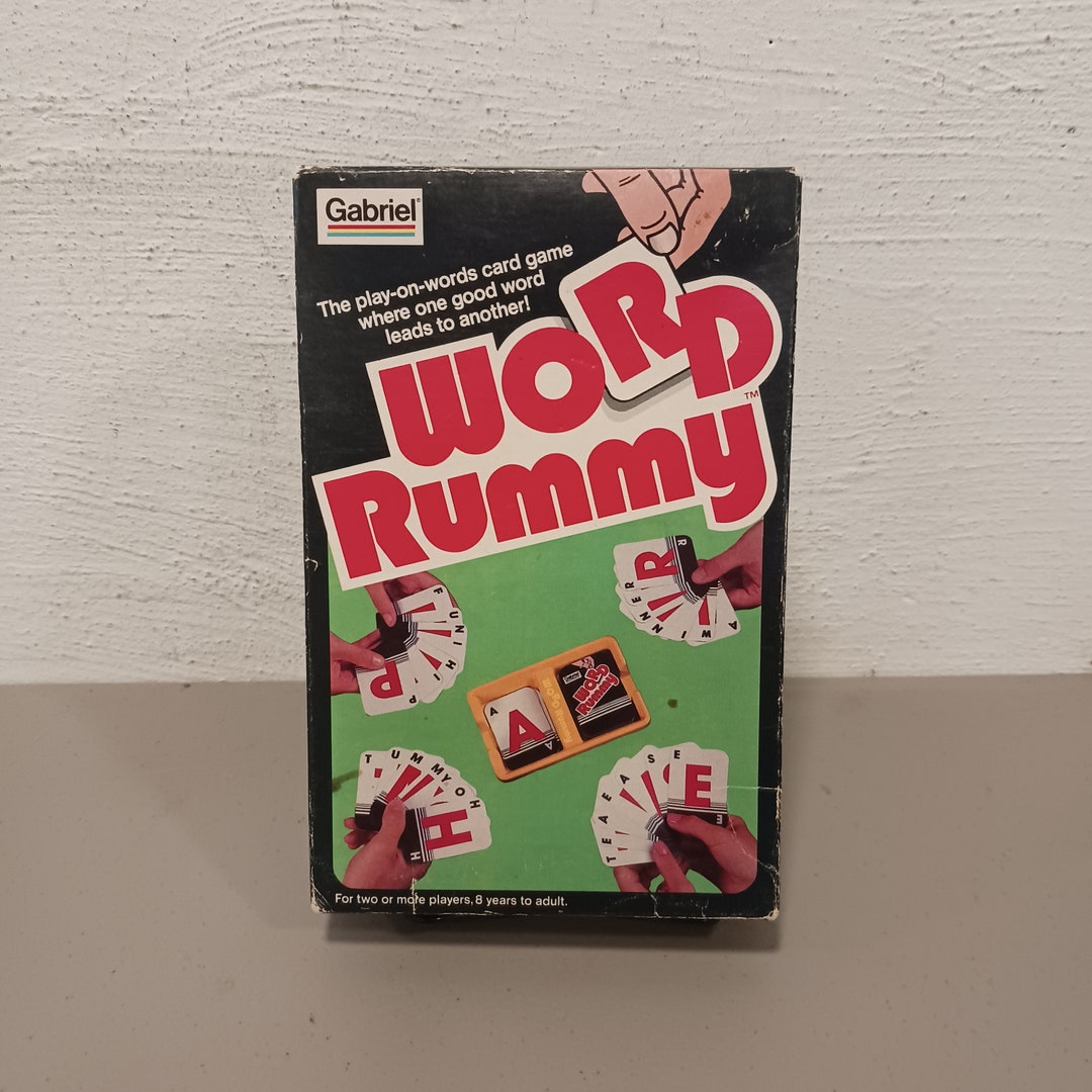 COMPLETE Vintage 1980 Word Rummy Card Game - Etsy