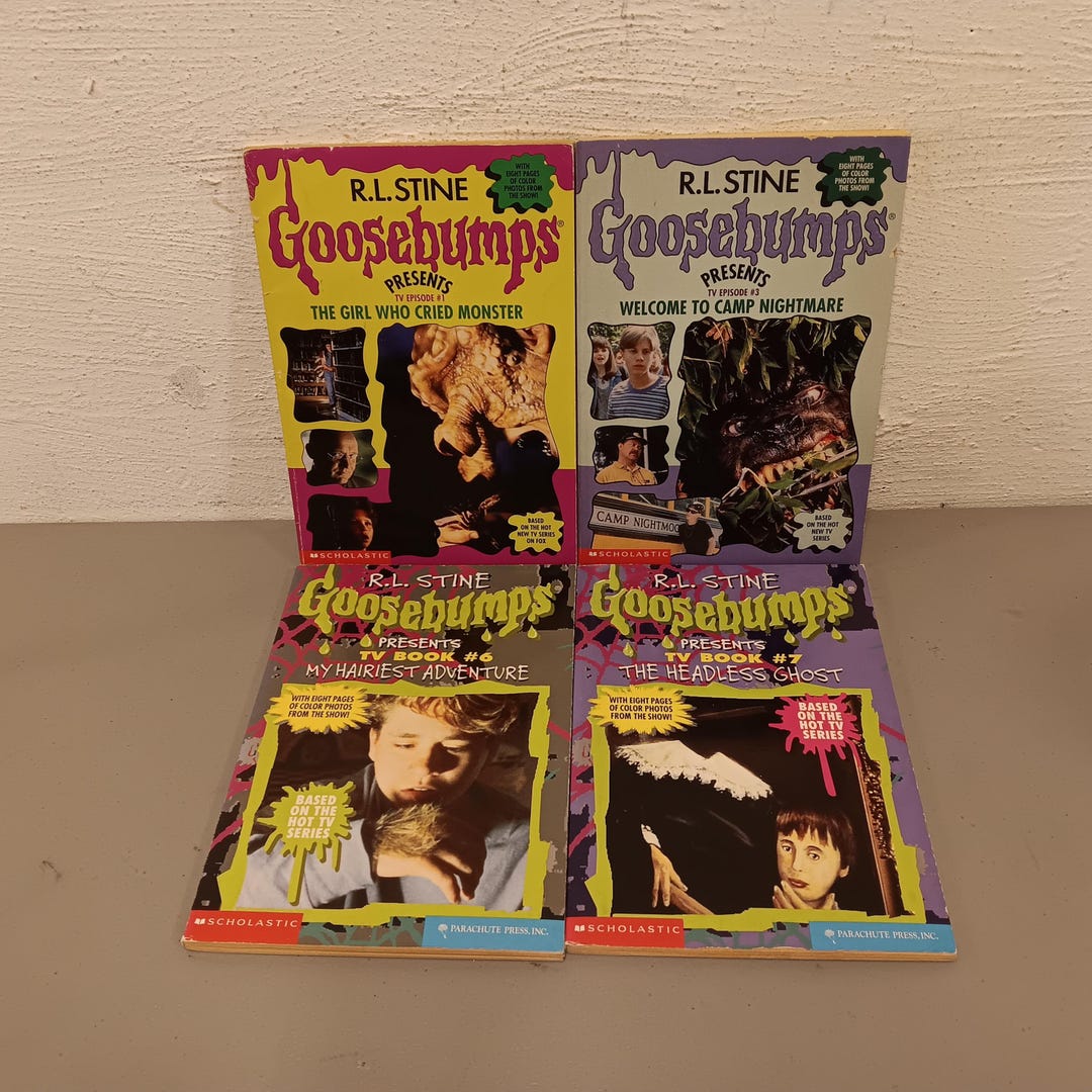 Set of 4 Vintage 90s Goosebumps TV Episode Books - Etsy