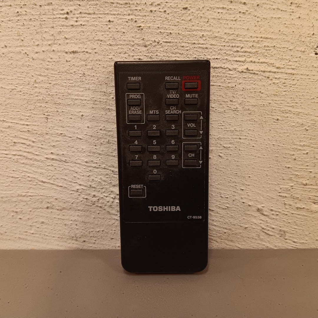 Vintage 1980s Toshiba CT-9538 TV Remote Control - Etsy