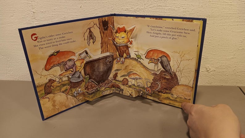 Vintage 1995 "a Gruesome Stew" Monster Pop-up Book by P.Z. Mann - Etsy