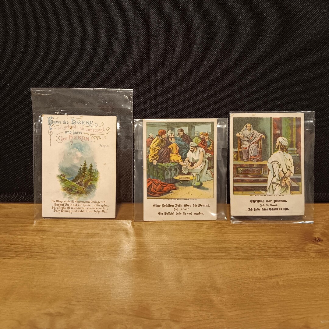 Set of 3 Antique 1899 German Prayer Cards - Etsy