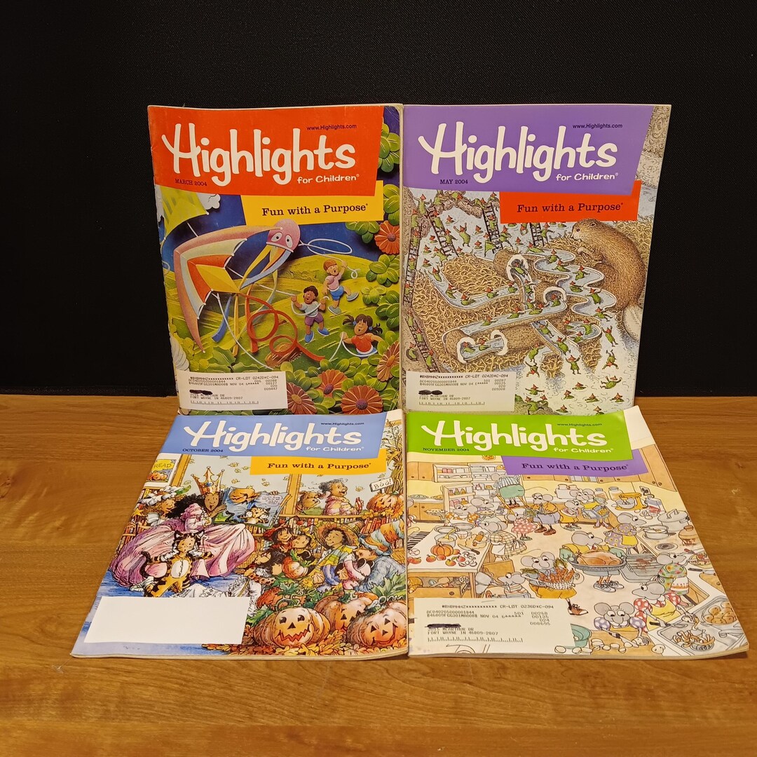 Set of 4 Vintage 2004 Highlights Magazines - Etsy
