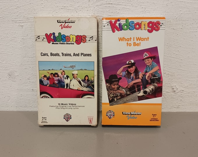 Set of 2 Vintage Kidsongs VHS - Etsy