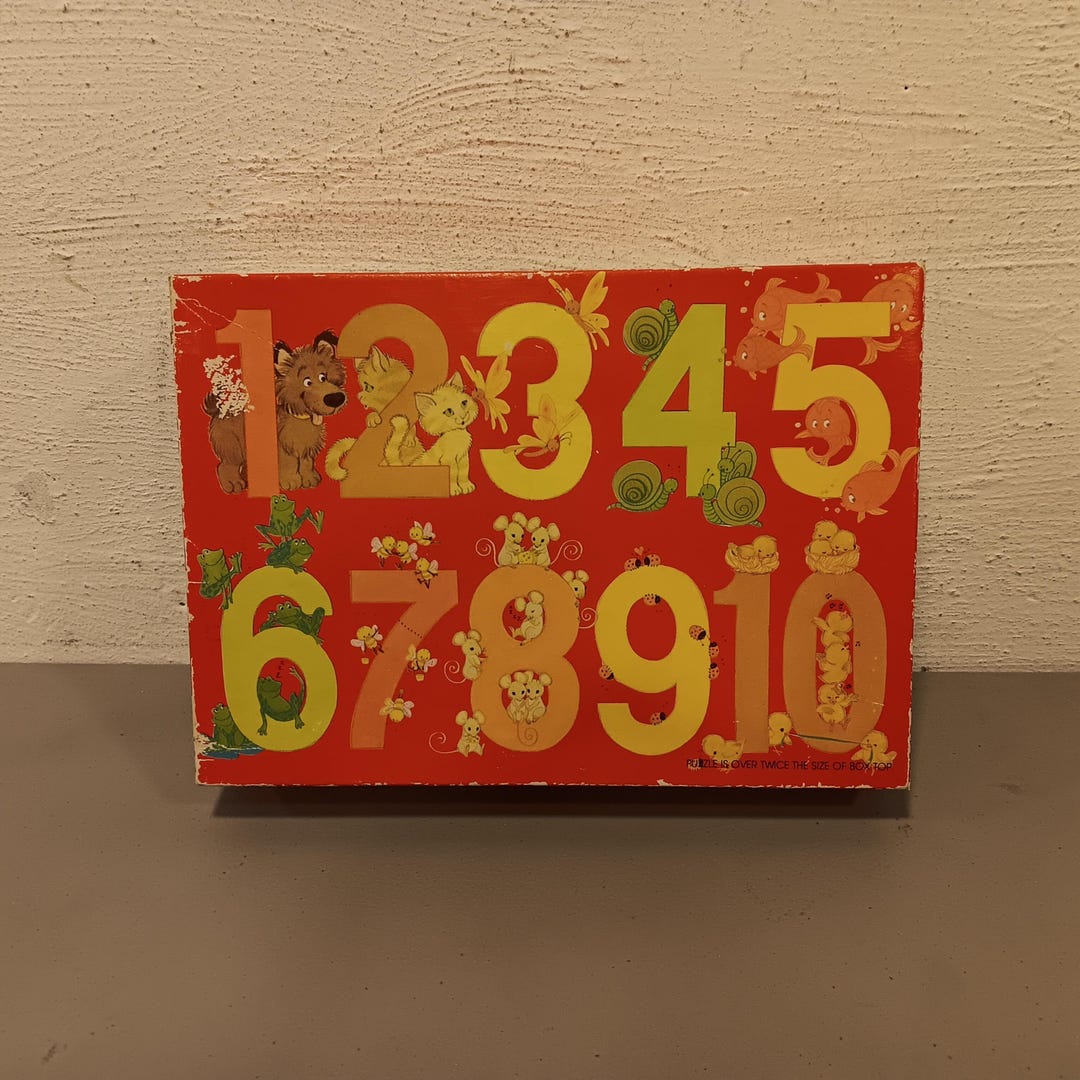COMPLETE Vintage 70s Springbok Children's Number Fun Puzzle - Etsy